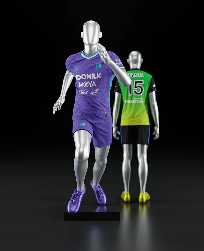 3D V-Neck Football Kit Mockup | 3D Kaos